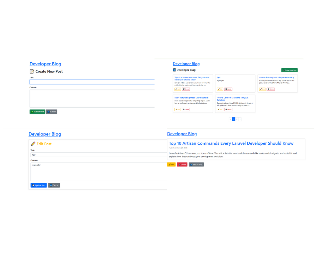 Build a Personal Developer Portfolio Blog in Laravel – Full Tutorial ...